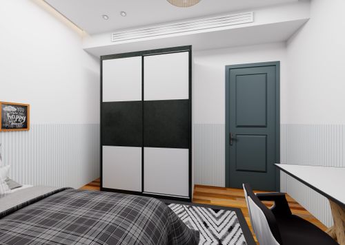 ארון הזזה 2 דלתות דגם SM190-22 שילוב צבעים- מסגרת שחורה - ארונות 2 דלתות רוחב 190