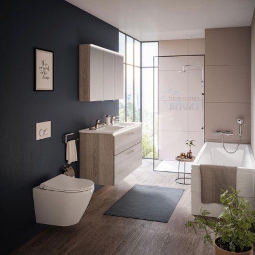 אסלה תלויה Integra Rim-Ex לבנה כולל מושב דק ויטרה | VitrA - VitrA ...
