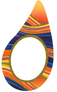 פלקט חנוכה שמח/ דגם נצנצים צבעוני - חנוכה