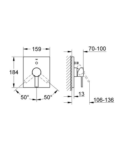 19315000 ערכה חיצונית ל-4 דרך לאמבט גרואה | מרכז השרון | merkazhasharon
