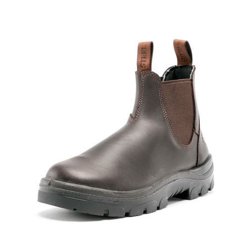 מגף הוברט ¾ O2 SRC חום כהה Steel Blue Hobart B2716 סטיל בלו - Steel ...