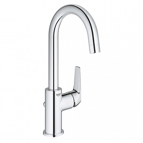 ברז ברבור גבוה לכיור רחצה דגם באוקרב BAUCURVE כרום GROHE - גרואה