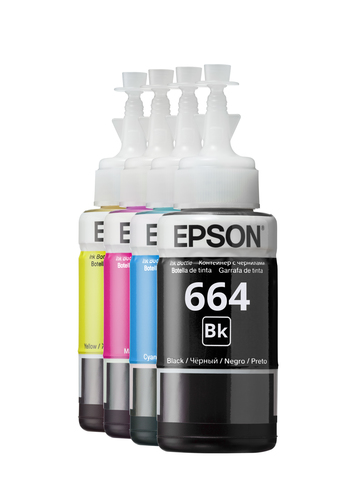 סט מיכלי דיו אדום+כחול+צהוב+שחור אפסון Epson 664 M/C/Y/B – במחיר הזול ...