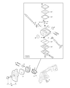 מסור שרשרת גיזום סטיגה PR 730 - מפרט חלקים