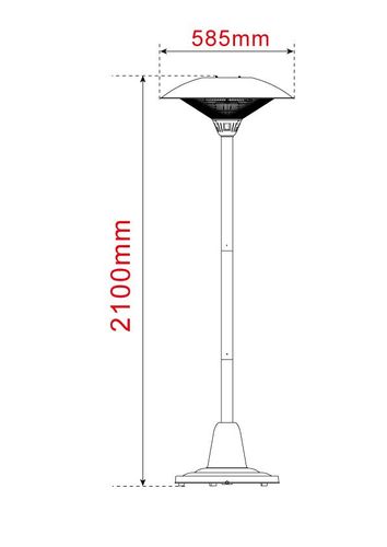 3000W IP34 TROOPER פטריית חימום MATRIX - MATRIX - מוצרי חשמל