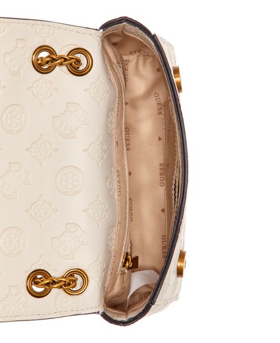 תיק כתף מבית מותג GUESS דגם NOELLE MINI CROSSBODY FLAP