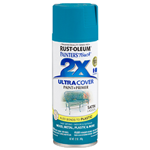 ספריי צבע כולל שכבת יסוד צבע כחול לגונה משי - ULTRA COVER 2X Gloss Spa ...