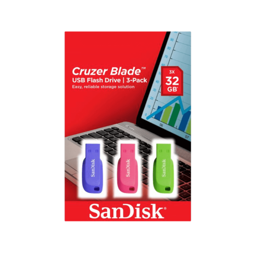 3 יח' זיכרון נייד (Disk On Key) SANDISK- נפח 32 GB סנדיסק - Sandisk ...