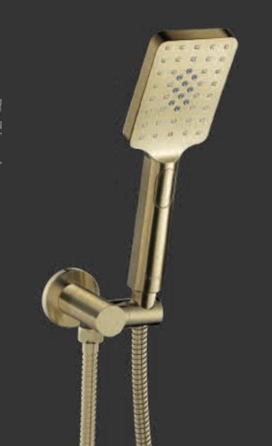 מזלף מפל 3 מצבי זרימה נקודת מים מפליז עם מתלה וצינור זהב מוברש 801906 חמת - HAMAT - חמת - HAMAT ...