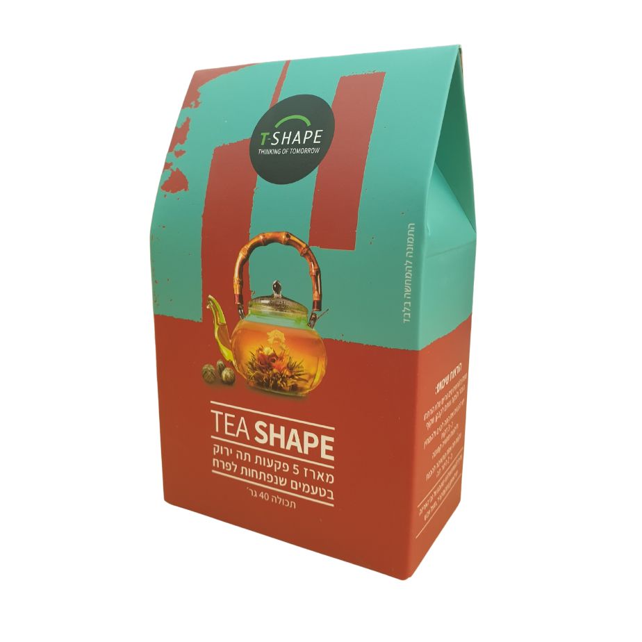 מארז 5 פקעות תה ירוק TEA SHAPE - - חליטות צמחים, תה ותחליפי קפה