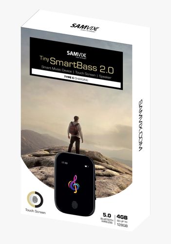 נגן MP3 טייני סמארטבאס 2.0 | TINY SMARTBASS 2.0 SAMVIX סאמויקס - samvix - נגני MP3 כשרים