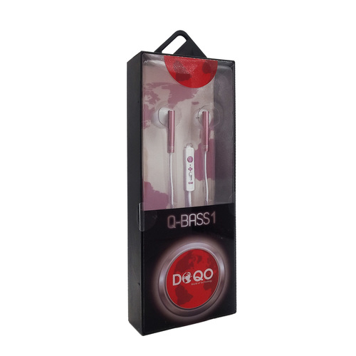 אוזניות DOQO Q-BASS1 ורוד - אוזניות לסלולר