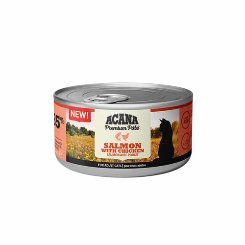 שימור אקאנה חתולים על בסיס סלמון 85 גרם Acana Salmon