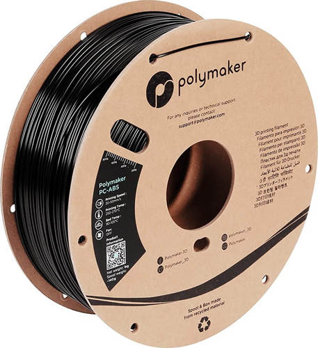 פילמנט שחור 1 ק"ג 1.75 מ"מ- Polymaker PC-ABS BLACK