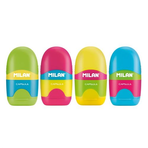 מחדד משולב עם מחק MILAN CAPSULE MIX מילאן - Milan - מחדדים