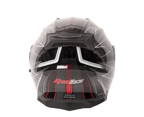 קסדה נפתחת רבוטק שחור / אדום - REVOTECH FLIP UP