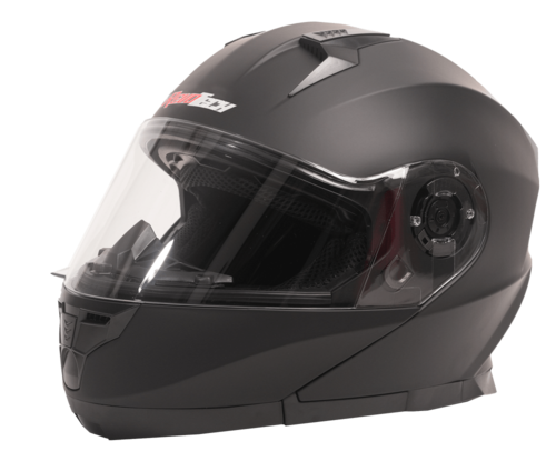 קסדה נפתחת רבוטק שחור מט - REVOTECH FLIP UP