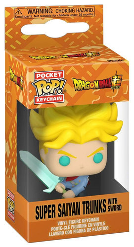 POP Keychain:DBS- SS Trunks w/ Sword Funko - Funko - מחזיקי מפתחות פופ
