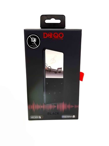 נגן MP3 שחור DOQO BLACK ללא רדיו | נגני MP3 | א.ר קרוטק בע"מ