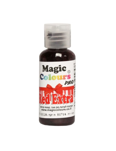 צבע מאכל אדום אקסטרה לקצפת - Red Extra Magic Colours - Magic Colours ...