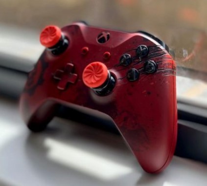 סט מתאמים ארגונומיים לאגודל KontrolFreek FPS Freek Inferno Red ל- XBOX ...