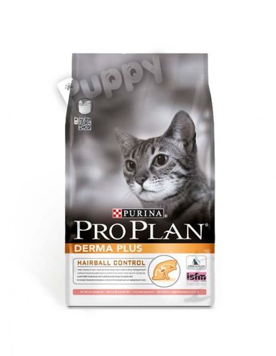 פרו פלאן דרמה פלוס מזון לחתול לעור רגיש ולמניעת כדורי שיער 3 ק"ג PURINA ...