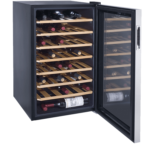 מקרר יין 45 בקבוקים מדחס מדפי עץ Landers - - מקררי יינות