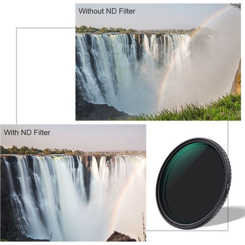 פילטר - K&F Concept Nano-X PRO Variable Fader ND8-ND128 Filter 62mm - K&F Concept - פילטרים לעדשות