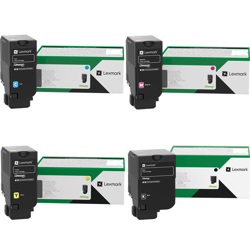 סט טונרים מקוריים Lexmark CX735adse - טונר למדפסת לקסמרק