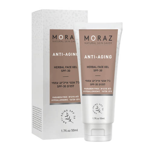 מורז ג'ל אנטי אייג'ינג SPF-30 - moraz - טיפוח הפנים