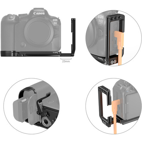 SmallRig L-Bracket for Canon EOS R5, R5 C, R6 & R6 Mark II 4160 ...