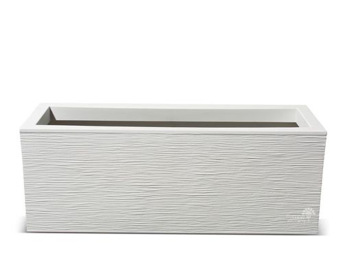 אדנית פסים | 79.5X29.5X29.5 | לבן | אייל לבית ולגן