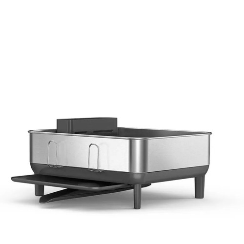 מתקן לייבוש כלים simplehuman - אפור - הזמינו אונליין Bath Plus