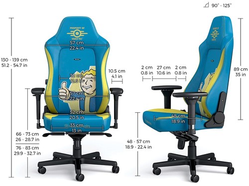 כסא גיימינג Noblechairs HERO Gaming Chair Fallout Vault Tec Edition ...