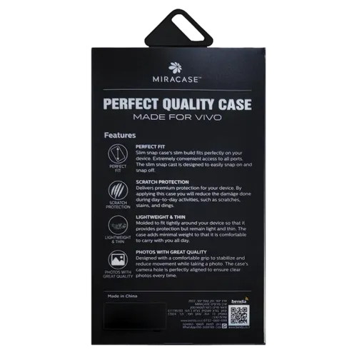 כיסוי פלסטיק שחור דגם Miracase Y76 - - מגנים וכיסויים