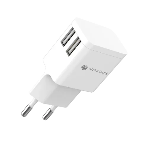 מטען USB לקיר 2.4A מבית MIRACASE - - מטענים וכבלים