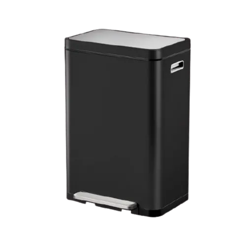 פח רגלית EKO X-CUBE 45L בצבע שחור - - פחי מטבח