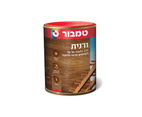 ורנית על בסיס ממס שקוף מט טמבור - - צבע עץ