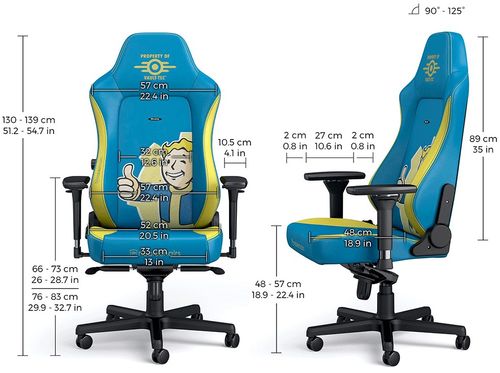 כסא גיימינג Noblechairs HERO Gaming Chair Fallout Vault Tec Edition ...