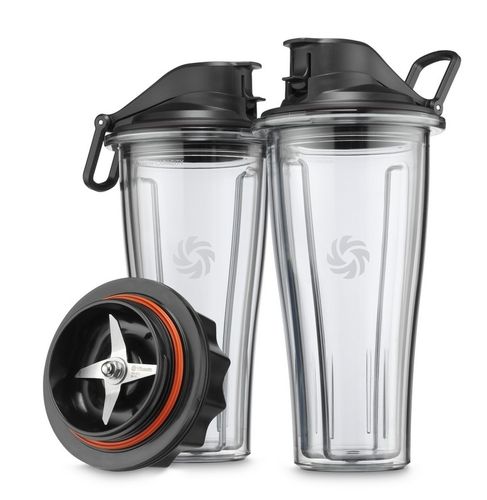 סט 2 כוסות אישיות לבלנדר ויטמיקס Ascent | בסיס להבים, נוחות ואיכות