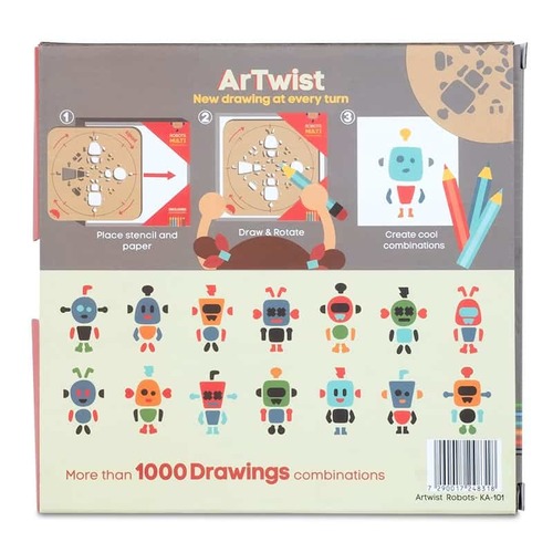 ארטוויסט – שבלונת ציור רובוטים מבית KIPOD