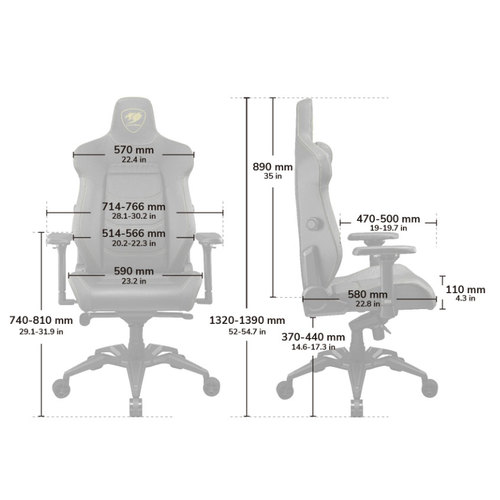 כיסא גיימינג - Cougar Armor Evo - Cougar - כסאות גיימינג