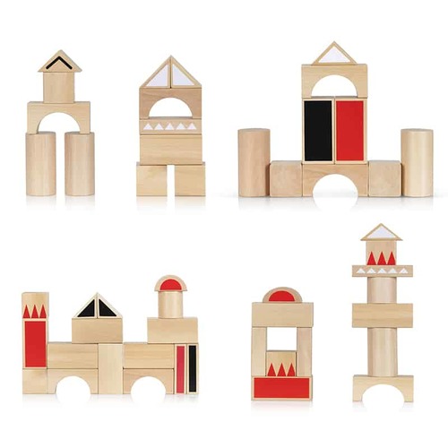 קוביות עץ - קוביות רגשות (80 חלקים!) מבית KIPOD