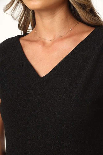 שמלת ליסה שחורה - כל שמלות הערב