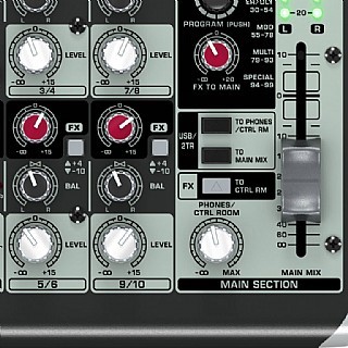 מיקסר Behringer Xenyx QX1002 USB - BEHRINGER - מיקסרים