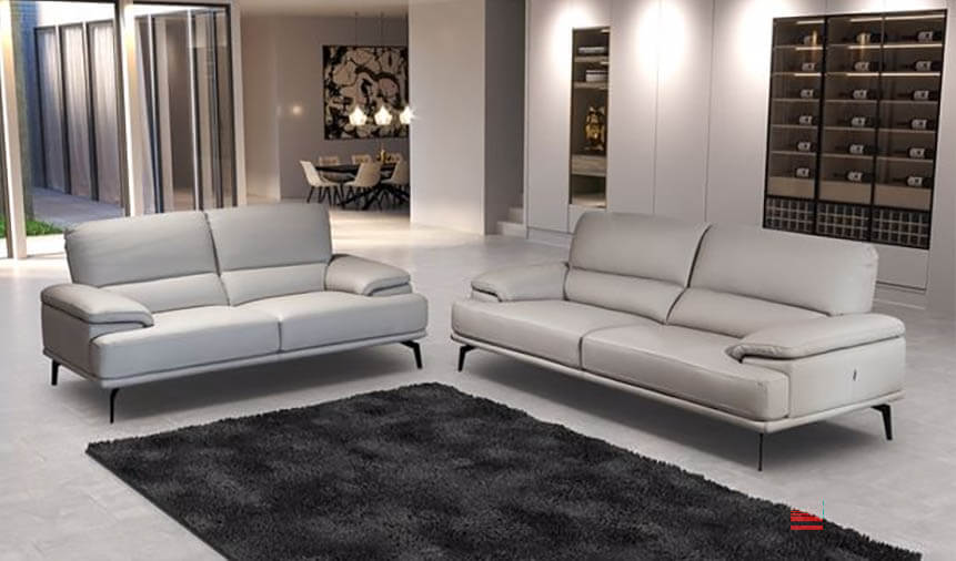 מערכת ישיבה CUBO ROSSO מעור דגם CR-120 הכולל ספה תלת מושבית וספה דו מושבית SLEEPNET - SLEEPNET ...