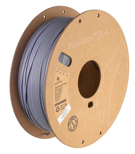 פילמנט משולב אפור-סגול 1 ק"ג 1.75 מ"מ - PolyTerra Dual PLA Grey-Purple