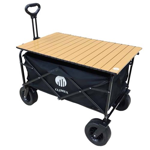 עגלת שטח לקמפינג עם שולחן מתקפל דגם CL 380 מבית Climex - צבר אקספרס