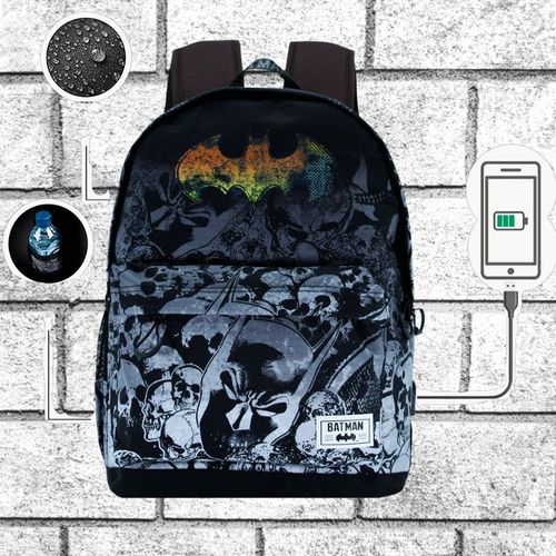 Batman תיק גב - Black HS Skulls Backpack 1.3