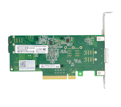 PCIe 2 x Internal SFF-8643 + 2 x External SFF-8643 NVMe SSD Adapter ...